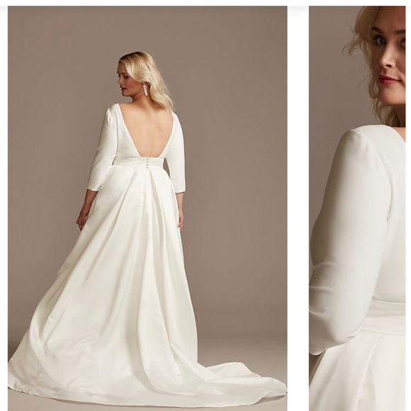 David's Bridal | Dresses | Davids Bridal Plus Size Wedding Dress | Poshmark